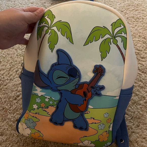 Loungefly | Bags | Loungefly Blue And Green Stitch Backpack | Poshmark